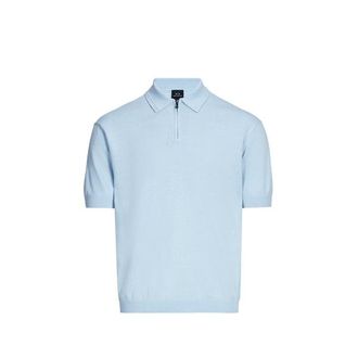 A|X Armani Exchange Leinen- und Baumwoll Polo - Blau