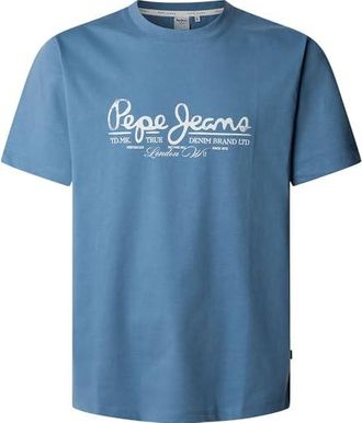 Pepe Jeans London Dumas Tee T-Shirt, Bleu (Bleu Acier), XXL Homme