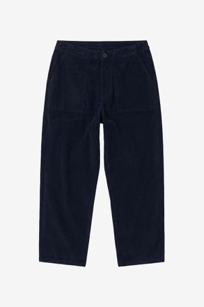 Knowledge Cotton Apparel Damen vegan Hose Bloom Barrel Aus Cord Nachthimmelblau