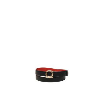 Ferragamo Gancini Wendeg&uuml;rtel - - Accessories - Damen - Schwarzk - 100 CM