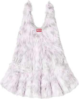 Diesel robe en maille intarsia - Blanc