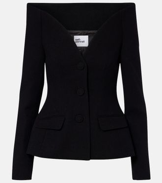 Self Portrait Blazer aus Cr&ecirc;pe