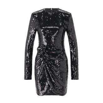 Rotate Pailletten-Midikleid - - Dresses - Damen - Schwarzk - XS