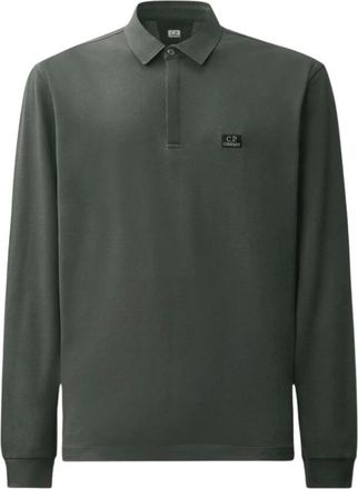 C.P. Company C.p. Company - Polo Stretch Piqu&eacute; - Homme - Tops - Gris - Taille: M
