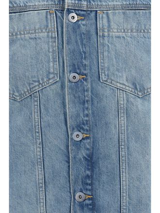 7 For All Mankind Mens Denim Jacket Medium Wash Blue Cotton