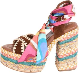 Kurt Geiger Regenbogen Schal Plateau Sandalen - - Shoes - Damen - Mehrfarbig - 36 EU