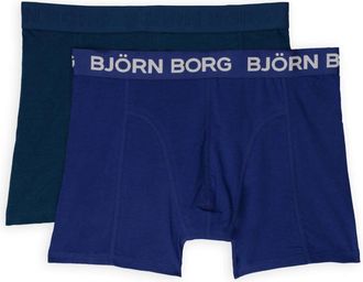 Bj&ouml;rn Borg Bambus Baumwollmischung Boxer 2er Pack - - Underwear - Herren - Blau - S