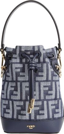 Fendi Mini Mon Tresor FF Jacquard Bucket Bag