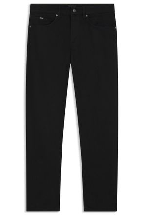 BOSS Herren H-Re.Maine Maine Regular-Fit Jeans aus schwarzem italienischem Stretch-Denim Schwarz003 32/32