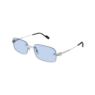Cartier Authentische Brille mit Premium-Qualit&auml;t - - Accessories - Herren - Grau - 58 MM