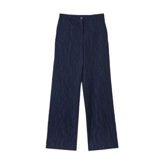 Paul Smith Weitgeschnittene Seersucker-Hose - - Trousers - Damen - Blau - XS