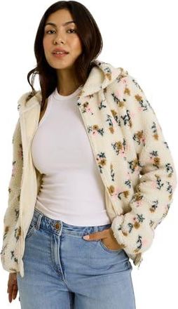 Grain de Malice Gilet zipp&eacute; &agrave; imprim&eacute; Fleuri Femme