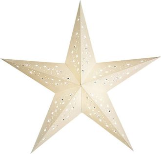 Mitienda Papierstern weiß zum Beleuchten und Aufhängen Mia White, Weihnachtsstern, Fensterdeko