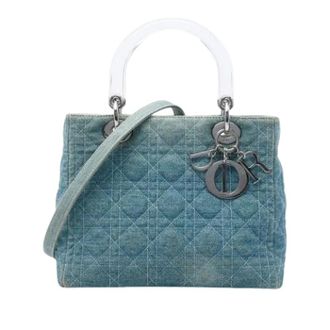 Dior Pre-owned Lady Dior Satchel - - Pre-owned - Damen - Blau - ONE SIZE