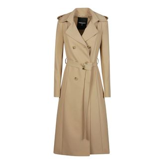 Patrizia Pepe Femme, Manteaux, Beige, Taille: 44 FR Trench