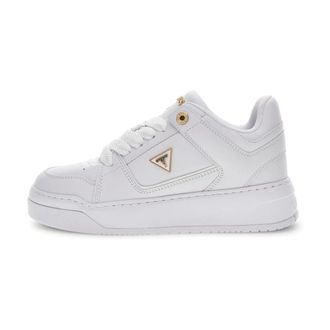 Guess Perforierte Basket Sneakers mit Gepolstertem Kragen - - Shoes - Damen - Wei&szlig; - 41 EU