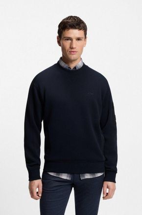 HUGO BOSS Sweatshirt We mixed mit &Auml;rmeltasche und Eingrifftaschen