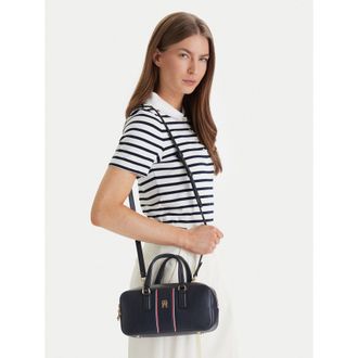 Tommy Hilfiger Handtasche Tommy Hilfiger Th Daily Crossover Corp AW0AW18641 Dunkelblau