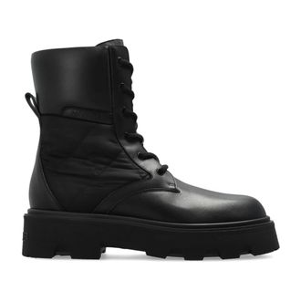 Moncler Femme, Chaussures, Noir, Taille: 39 1/2 EU Bottes &agrave; lacets Aurea