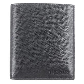 Prada Pre-owned 2Mo004 Saffiano Leder Kartenetui - - Pre-owned - Herren - Schwarzk - ONE SIZE