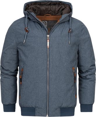 Indicode Herren INPeshastin &Uuml;bergangsjacke mit Kapuze und Rei&szlig;verschluss | Herrenjacke Navy, XXL
