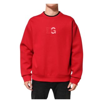 Dolce & Gabbana Crew Neck Sweatshirt - - Sweatshirts & Hoodies - Herren - Rot - XL