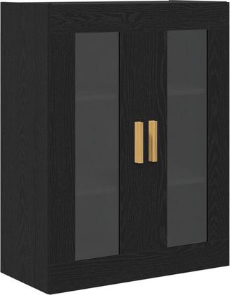 vidaXL Vidaxl - Meuble mural Montage mural Chêne noir 69,5 x 34 x 90 cm