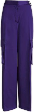 Versace Femme, Pantalons, Violet, Taille: 36 FR Straight Pantalons