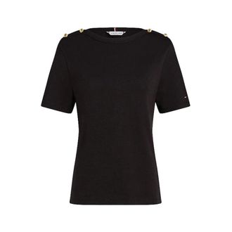 Tommy Hilfiger Damen, Oberteile, Schwarzk, SGr&ouml;&szlig;e