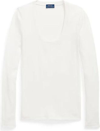 Polo Ralph Lauren Femme, Tops, Blanc, Taille: 42 FR T-shirt &Eacute;l&eacute;gant