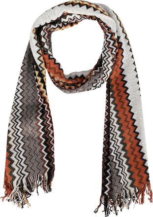 Missoni Homme, Accessoires, Multicolore, Taille: ONE Size &Eacute;charpe en coton &agrave; franges et motif zigzag