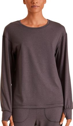 CALIDA Deepsleepwear Warming Langarmshirt Damen, w&auml;rmender Tencel-Merino-Mix, besonders weich auf der Haut