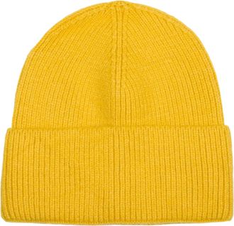 styleBREAKER Unisex Strickmütze mit Rippenmuster und breiter Krempe | Doppelt gestrickte Beanie Wintermütze | Warme Feinstrick Haube für Damen und Herren in vielen