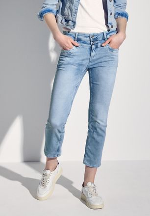 Street One 7/8-Jeans STREET ONE Style Jane, Damen, Gr. 27, L&auml;nge 26, ultra bleach random washed, Denim/Jeans, Obermaterial: 89% Baumwolle, 8% Polyester, 3% Elast