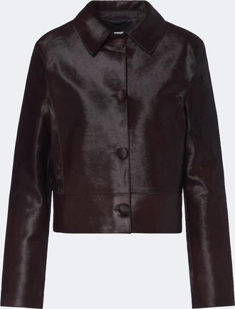 Nour Hammour Jacke Hadley mit Kalbshaar
