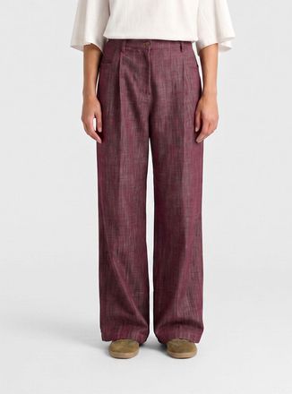 Momoni Pantalon Femme couleur Bordeaux