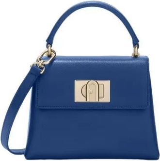 Furla Hobo Bags - 1927 Mini Leather Top Handle, Indigo - Gr. unisize - in Blau - f&uuml;r Damen