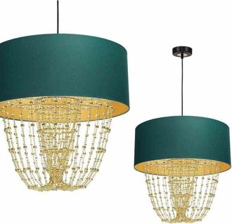 Milagro Lampe suspendue ALMERIA VERT/OR 1xE27