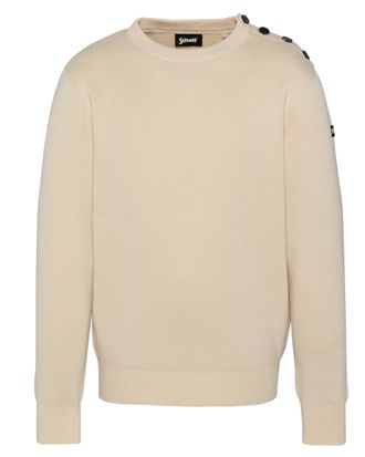 Schott NYC Herren Plkern4 Pullover, Off-White, X-Large
