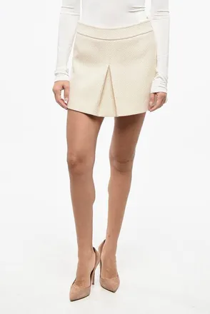 Celine Cashmere Blend Miniskirt with Front Pince size 40