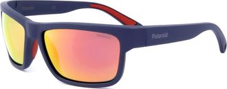 Polaroid Herren PLD 7031/S Sonnenbrille, Blu Rosso, 59