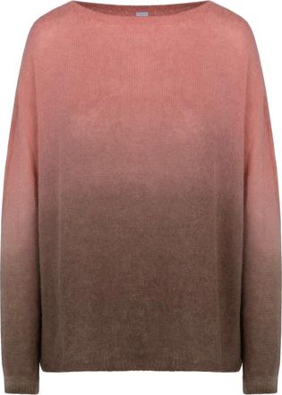 Bomboogie Femme, Pulls, Rose, Taille: 38 FR Pull oversize sans couture en m&eacute;lange dalpaga