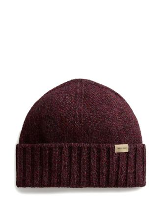 Woolrich bonnet en laine à design nervuré - Rouge