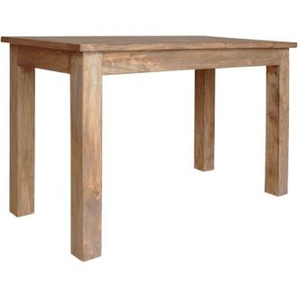 vidaXL Vidaxl - Table de salle &agrave; manger en bois de r&eacute;cup&eacute;ration massif 120x60x77 cm - Fabrication artisanale - Style vintage unique