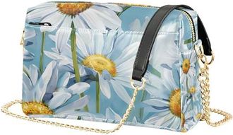 Mnsruu Sacs à bandoulière pour femme, sac à main en cuir avec peinture à laquarelle, sac à main