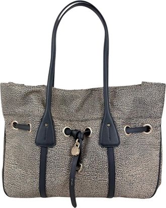 Borbonese Femme, Sacs, Beige, Taille: ONE Size Prive Shopping Bag Large