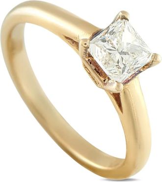 Luxury Bazaar 14kt Gelbgoldring mit Diamant