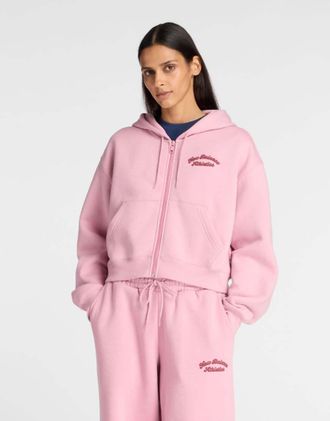 New Balance Linear Heritage - Polaire &agrave; fermeture &eacute;clair - Rose