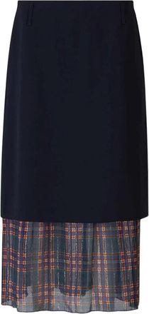 Dries Van Noten Midirock - Dunkelblau