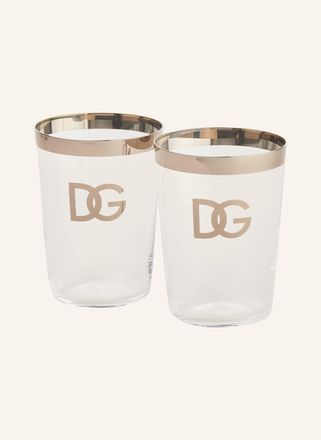 Dolce & Gabbana Dolce & Gabbana Casa 2er-Set Trinkgl&auml;ser silber